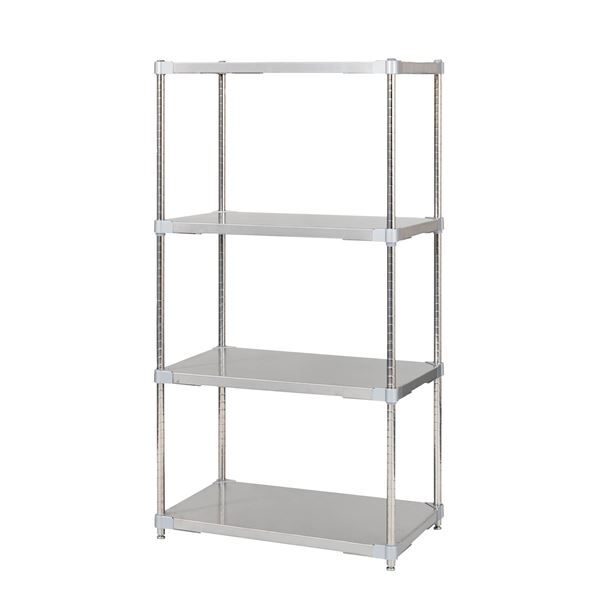 Yahoo!オークション - 【新品】ステンレス シェルフ 46×76cm 4段 H150...