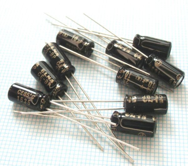 Yahoo!オークション - [10個] ELNA RBD 25V 10uF 85℃ オーディオ用無...
