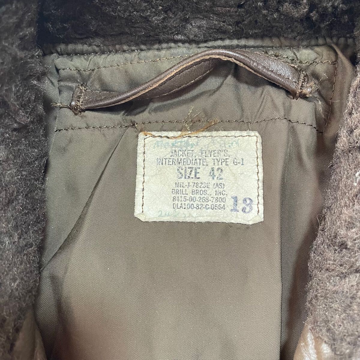 Yahoo!オークション - 80s 米軍 USN G-1 フライトジャッケット 42 人気...