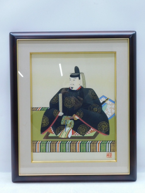 Yahoo!オークション - 月2345 額装 菅公御尊像 田島翠峰 菅原道真公 ...