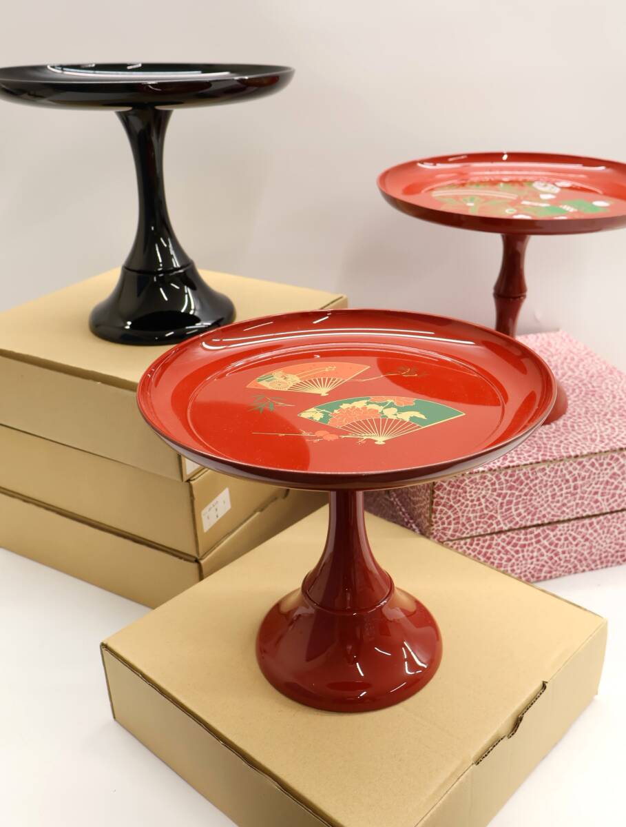 Yahoo!オークション - 中0609 6点まとめて 祝高杯 高杯 朱 黒 扇 兜 ...