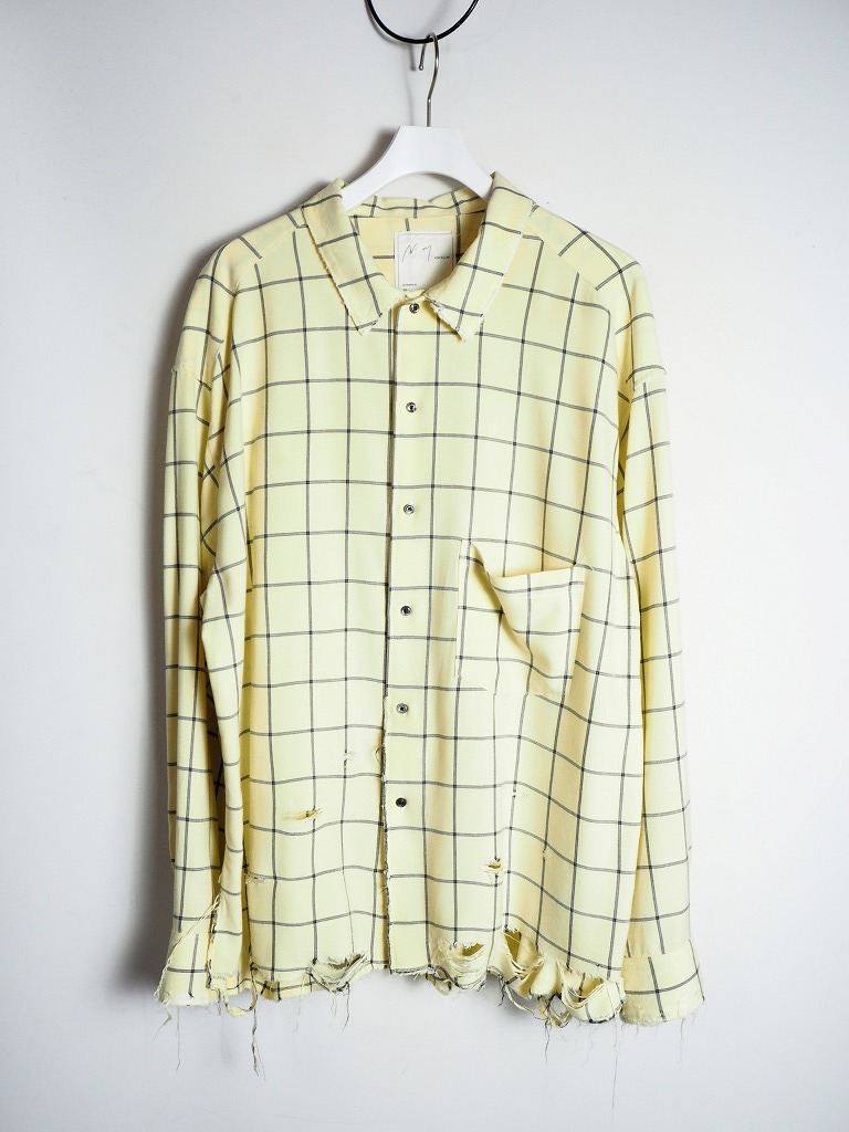 24SS ANCELLM アンセルム 長袖 レーヨン チェック シャツ ANC-SH28-A RAYON CHECK CRASH LS SHIRT サイズ2 127P(Mサイズ)｜売買された ...