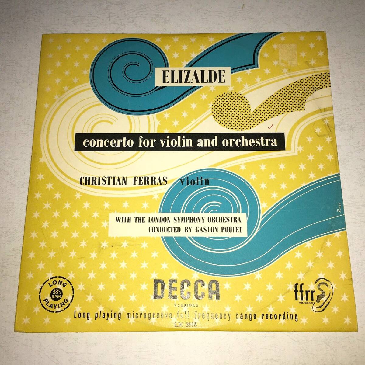 Yahoo!オークション - 英盤 DECCA フェラス(Vn) エリザルデ ヴァイオリ...