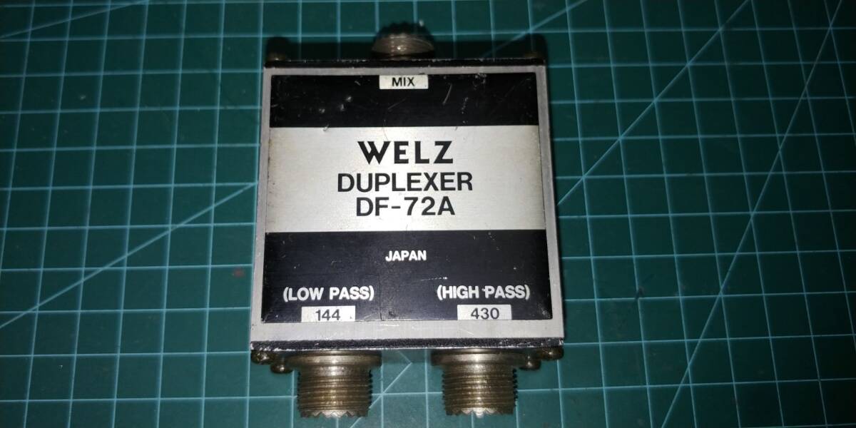 Yahoo!オークション - WELZ DF-72A 144/430MHz デュプレクサー 中古動...