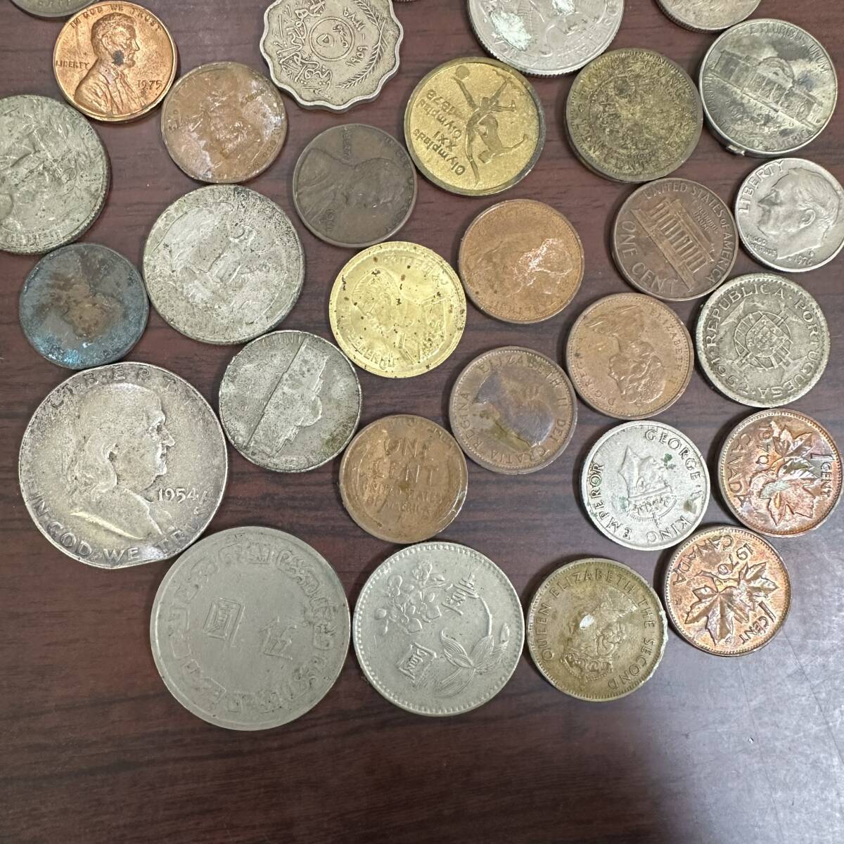 Yahoo!オークション - 【T0325】海外銭 コイン 約139g分 まとめ 外貨 ...