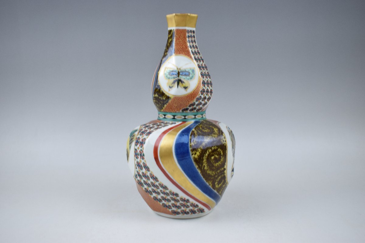 Yahoo!オークション - B445 北出塔次郎 錦繍手瑞鳥図飾瓶 共箱 真作保...