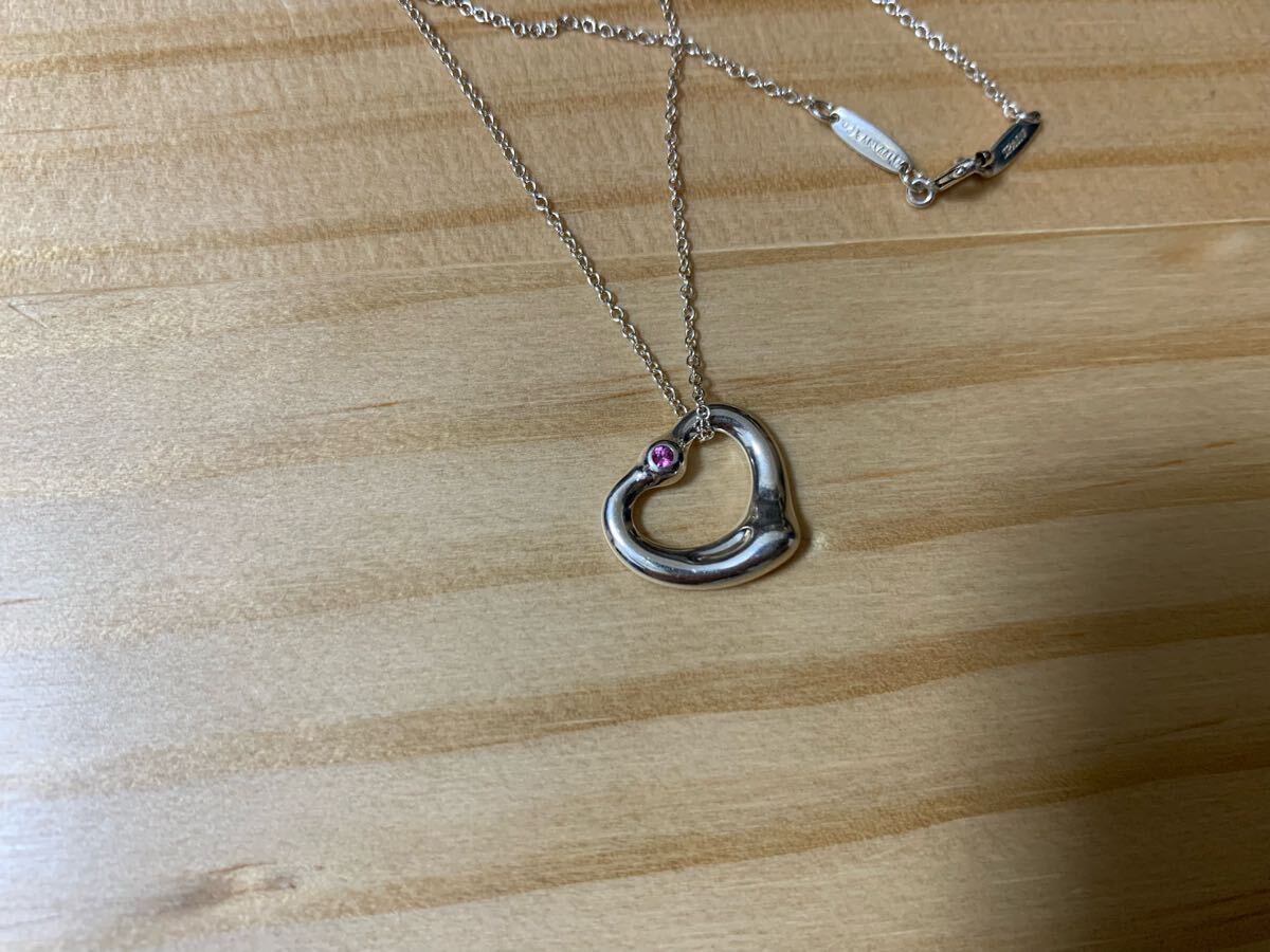1円スタートTIFFANY&Co. ティファニー オープンハートネックレス 1円スタートTIFFANY&Co. ティファニー オープンハートネックレス