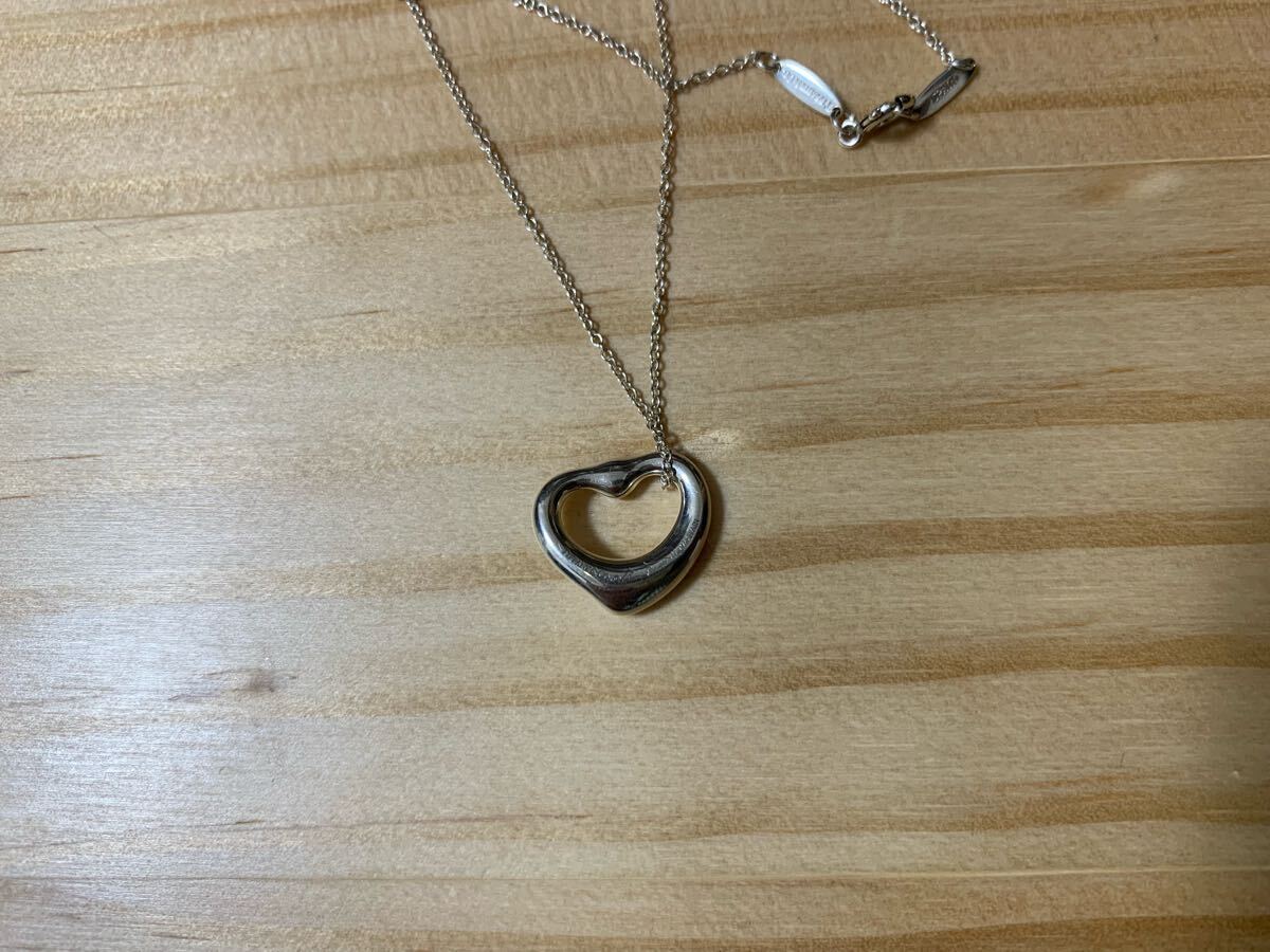 1円スタートTIFFANY&Co. ティファニー オープンハートネックレス 1円スタートTIFFANY&Co. ティファニー オープンハートネックレス