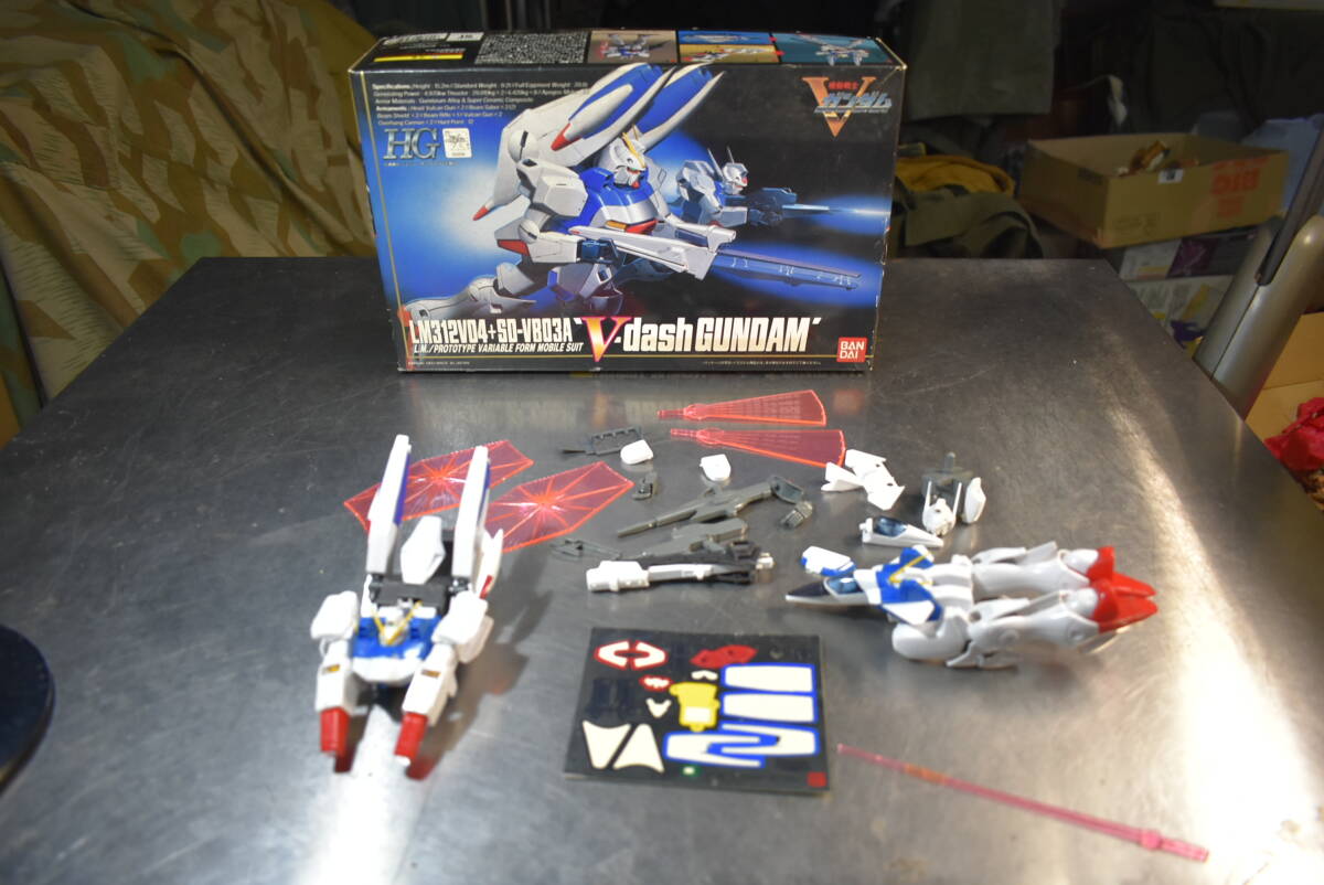 Yahoo!オークション - Qr575 1993's Bandai 1 100 HG Gundam V-dash Gu...