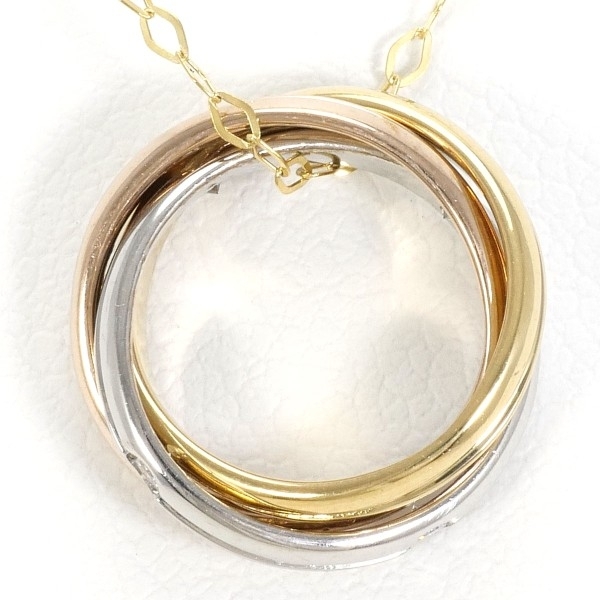 Yahoo!オークション - PT900 K18YGPG ネックレス ダイヤ 0.05 総重量約...