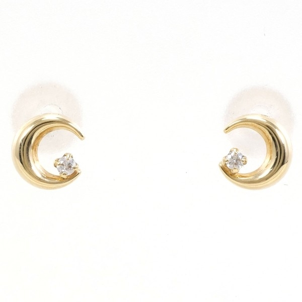 Yahoo!オークション - カナル4℃ K10YG ピアス ジルコニア 総重量約0.2...