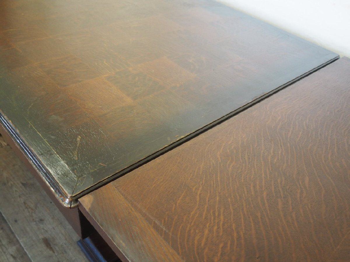 Yahoo!オークション - タ荷H0655 天板W146～273cm×D101 5cm 英国アン...