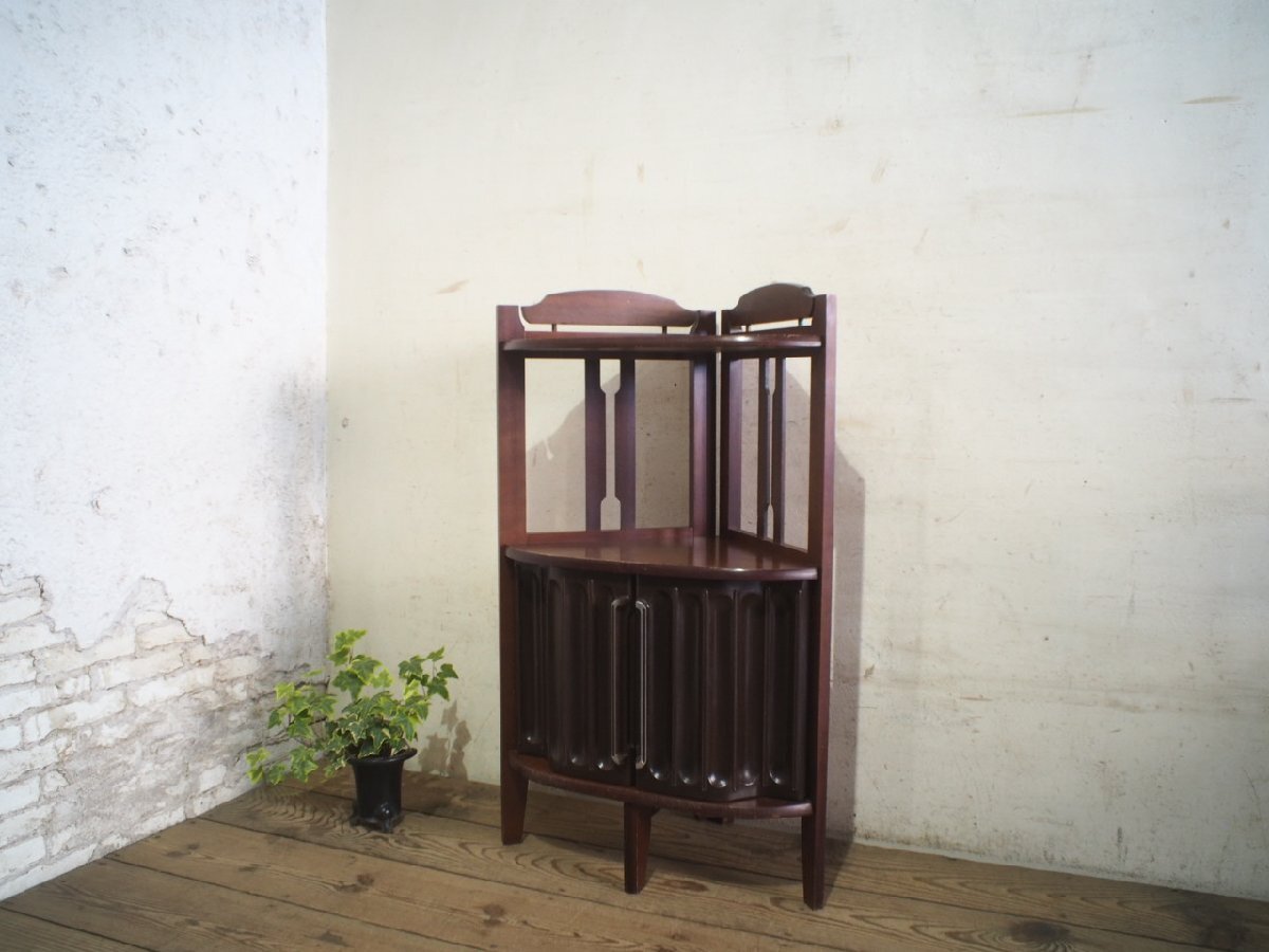 Yahoo!オークション - タG0721 H93cm×W57cm レトロモダンな古い木製コ...