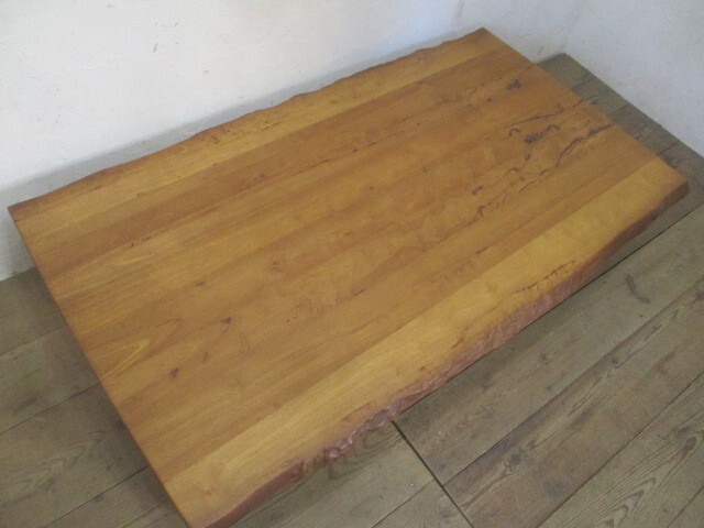 Yahoo!オークション - タ荷Q621 カリモク製 天板W163cm×D94cm 無垢材...