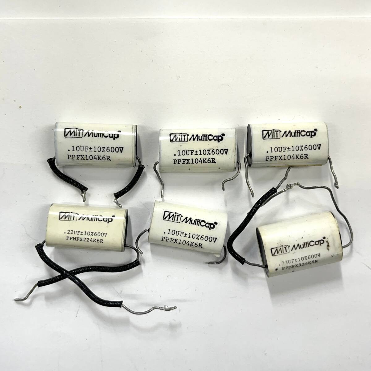 志 multicap フィルムコンデンサー 0.10uF 0.22uF 0.33uF 600V PPFX104K6R 計測済 パーツ 部品 検 真空管アンプ オーディオ機器 o 0305G ...