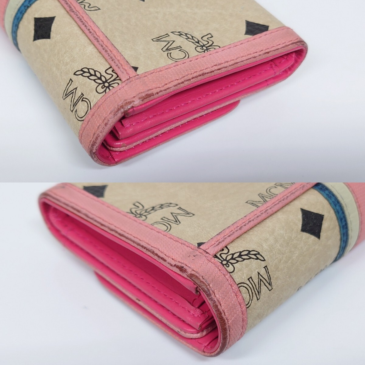 Yahoo!オークション - 【M158】 MCM 長財布 エムシーエム ロングウォレ...