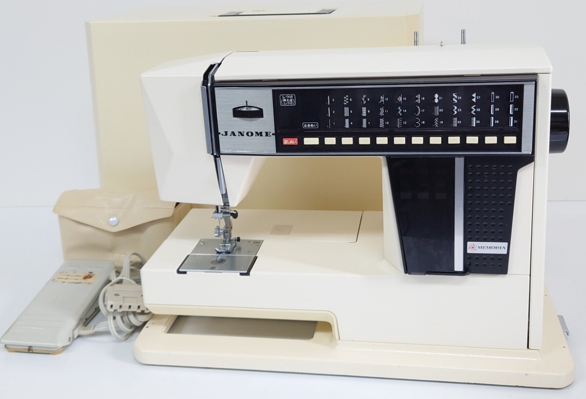 Yahoo!オークション - 【K897-1】 JANOME MEMORIA MODEL 5001 コンピュ...