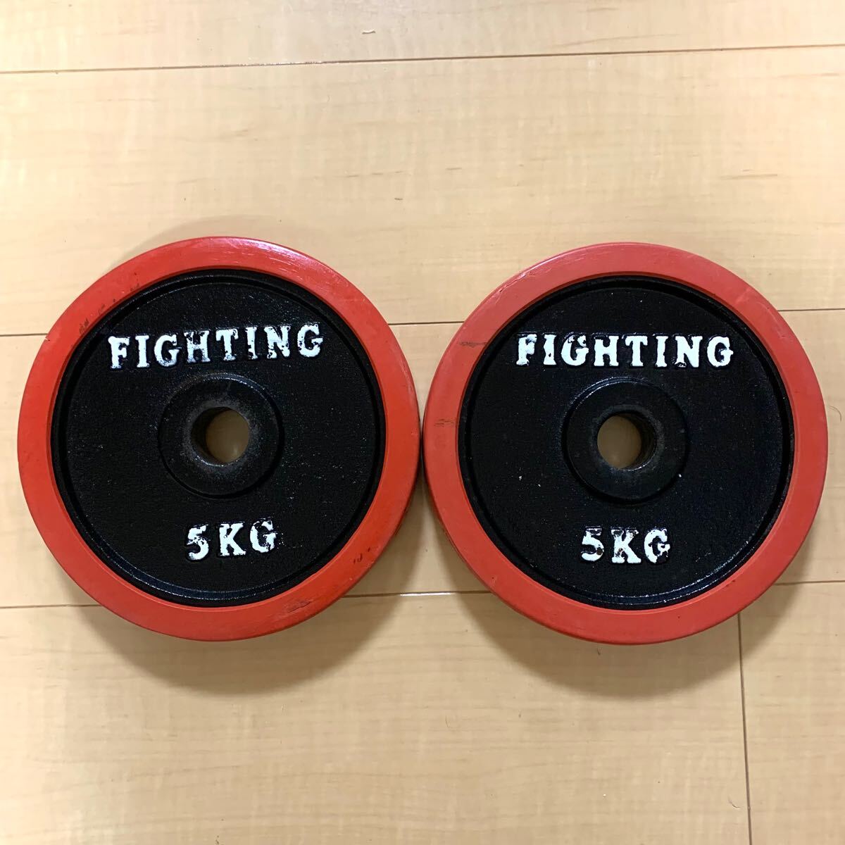 Yahoo!オークション - FIGHTING 5kg プレート 2枚
