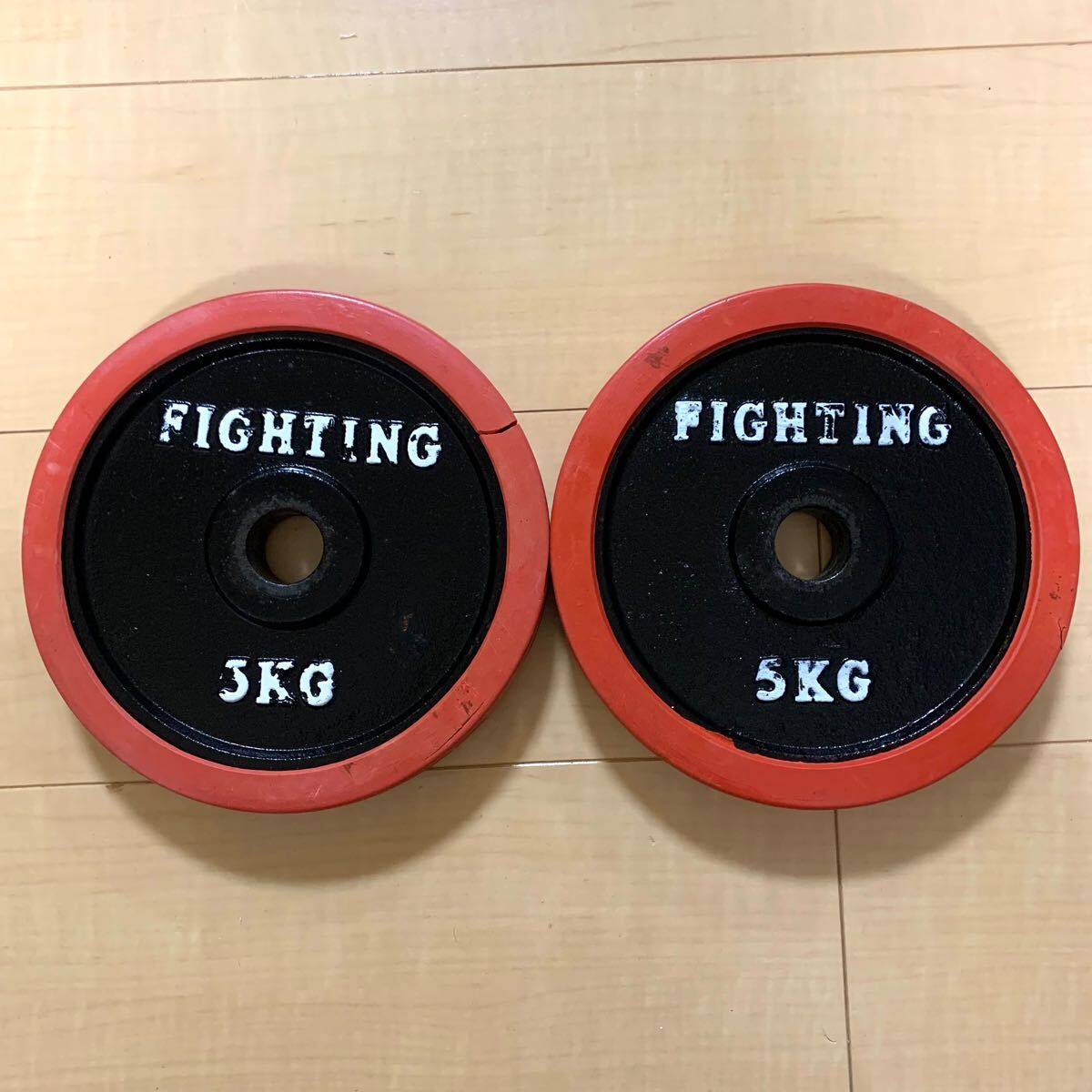 Yahoo!オークション - FIGHTING 5kg プレート 2枚