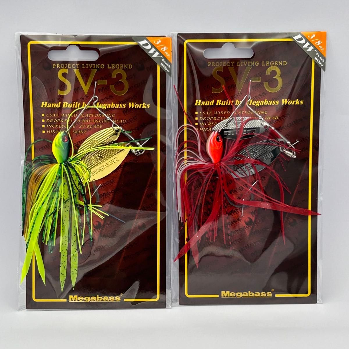 Yahoo!オークション - メガバス SV-3 3/8oz DW 2個セット 未開封品 HOT...