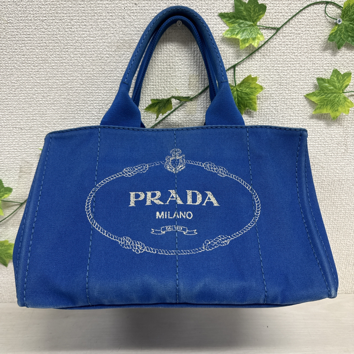 Yahoo!オークション - 8907-01 PRADA(プラダ)カナパトートバッグ/Mサイ...