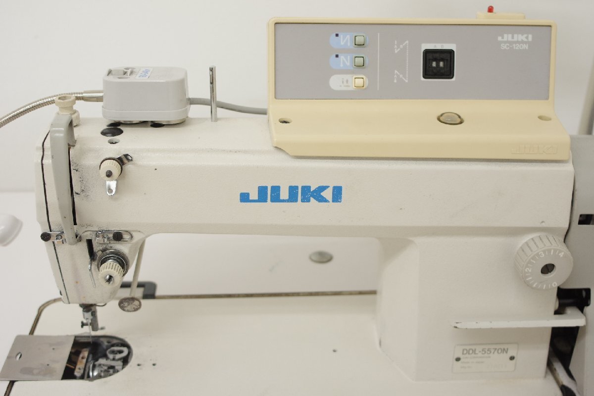 Yahoo!オークション - JUKI ジューキ DDL-5570N 1本針本縫いミシン 3相...