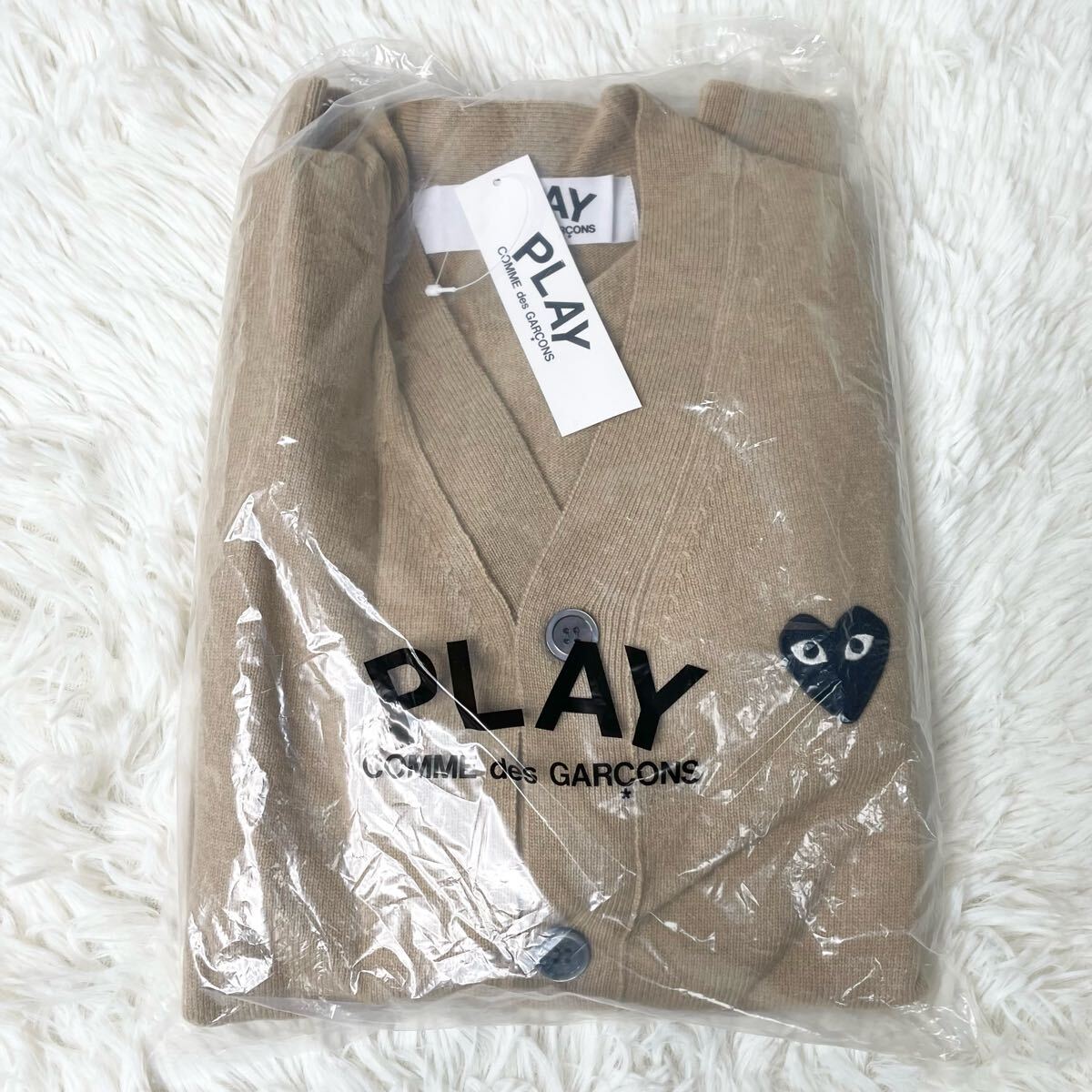 Yahoo!オークション - （A62）PLAY COMME des GARCONS CARDIGAN プレイ...