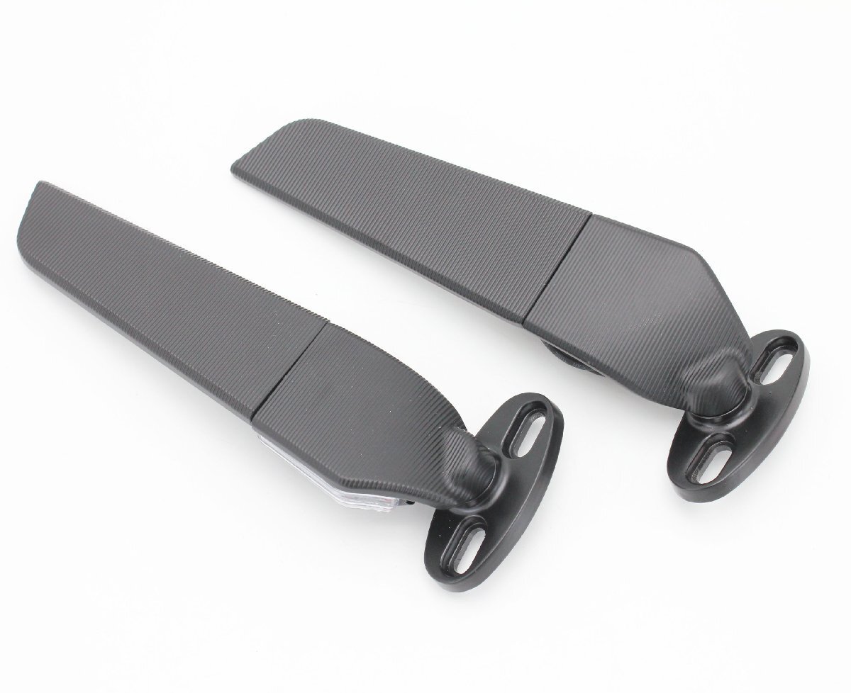 LED エアロミラー ウイングミラー左右セット 黒 ブラック ステルスミラー スリムミラー Ninja250R Ninja400R ZX-25R ZXR(ミラー)｜売買されたオークション情報 ...