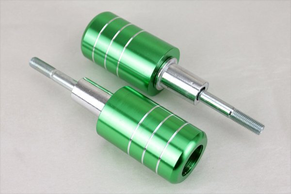 Yahoo!オークション - エンジンガード 緑 フレームスライダーGSX1400イ...