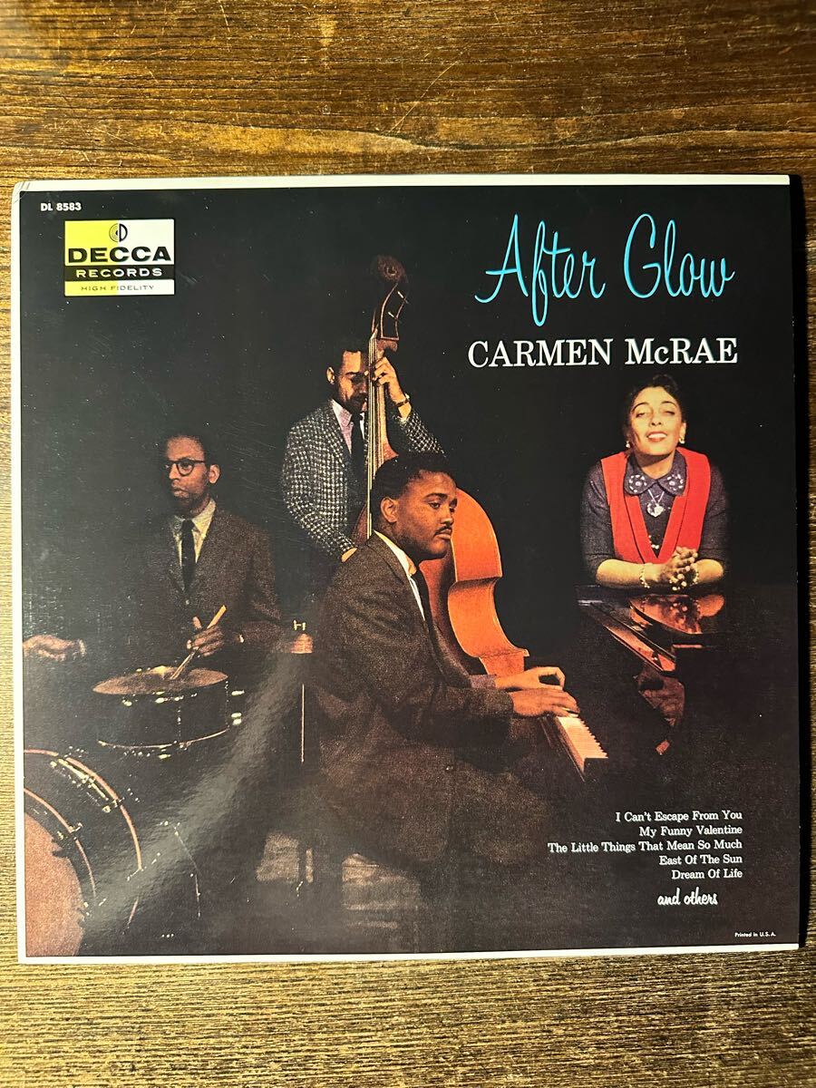 Yahoo!オークション - 【国内盤ライナー/DECCA 8583】CARMEN McRAE AFT...