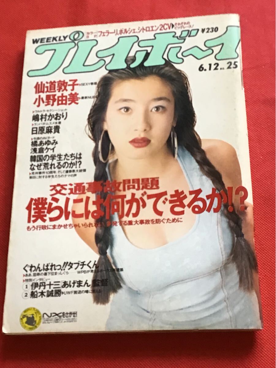 Yahoo!オークション - 週刊プレイボーイ1990年(平成 2年)6/12(no25)仙...