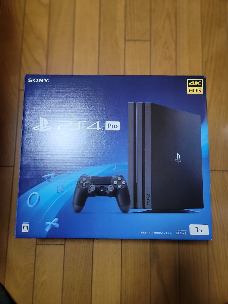 PlayStation 4 Pro ジェット ブラック 1TB CUH-7200BB01 PlayStation VR WORLDS同梱版 コントローラー×2縦置きスタンド ソフト付き(PS4 ...