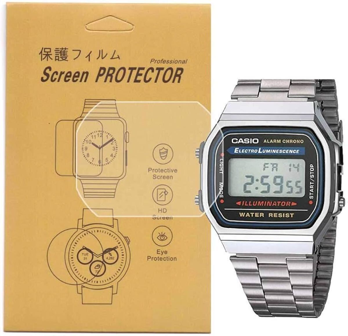 Yahoo!オークション - e-558 Abestone【2枚入】For W-218対応腕時計用T...