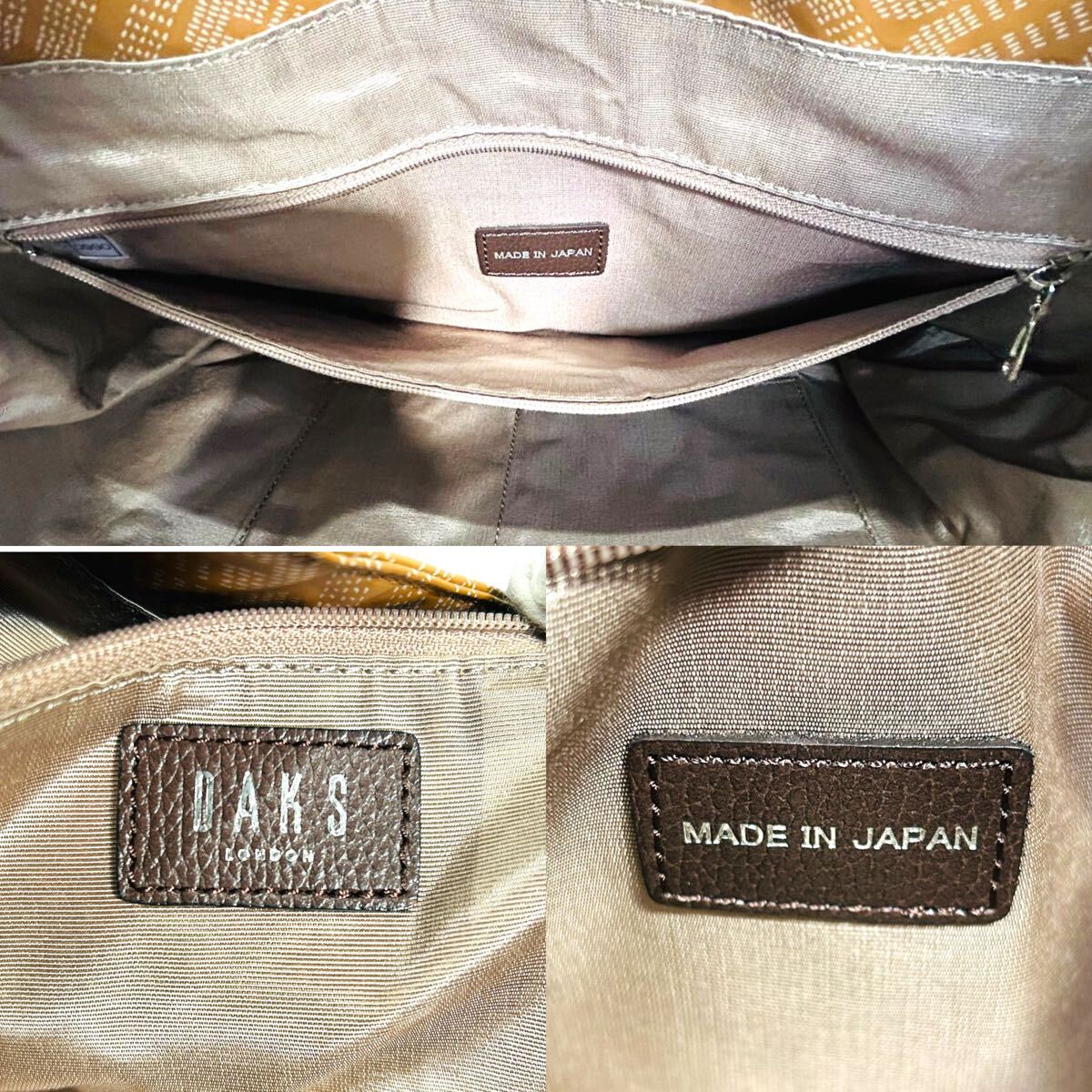 Yahoo!オークション - 美品 DAKS ダックス ハンドバッグ レディース メ...