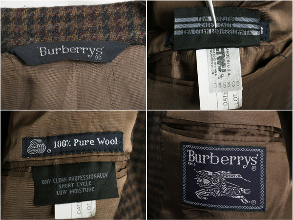 Yahoo!オークション - 90s USA製 BURBERRYS PRORSUM テーラード ジャケ...