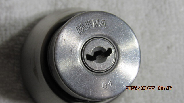 Yahoo!オークション - 替え鍵 シリンダーMIWA キー3個 8672C2WAGP 3セ...