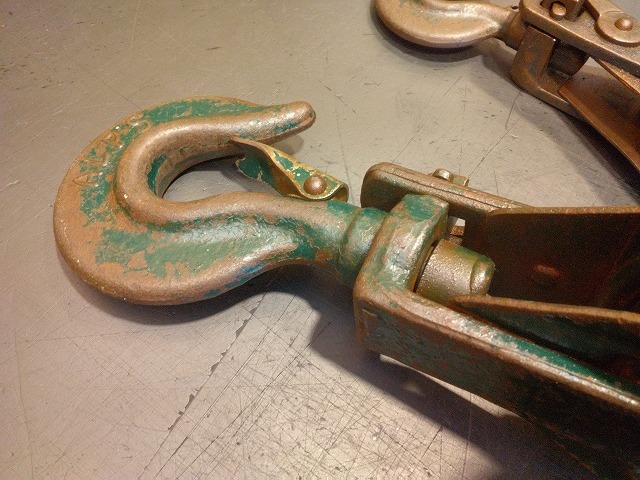 Yahoo!オークション - 【A-2179】滑車 フック型 吊滑車 スナッチブロッ...