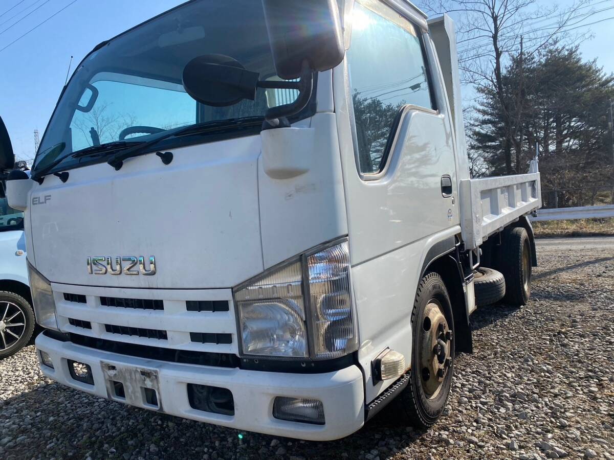 1万円スタート 車検付きコミコミ価格 いすゞ エルフ ダンプ H25 5MTエアコン 2tダンプ NJR85AD スタッドレスタイヤ 下回り荷台塗装済み ETC(エルフ)｜売買された ...