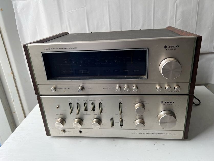 Yahoo!オークション - K2226 【現状品】 TRIO KT-5007/KT-5006 ステレ...
