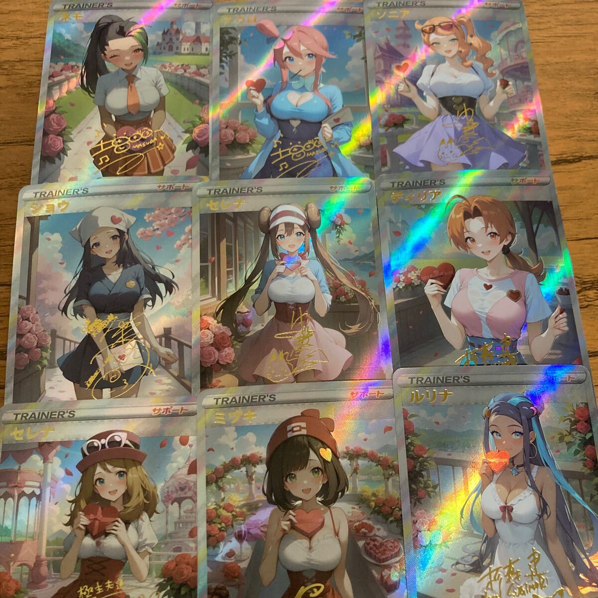 Yahoo!オークション - acgカード 9枚セット バレンタイン 金髪 セクシ...