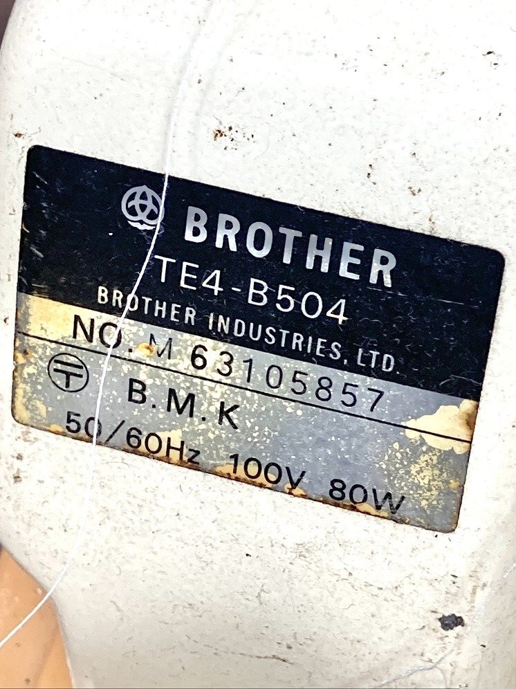 Yahoo!オークション - 【え沖】BROTHER ブラザー Home Lock TE4-B504 ...