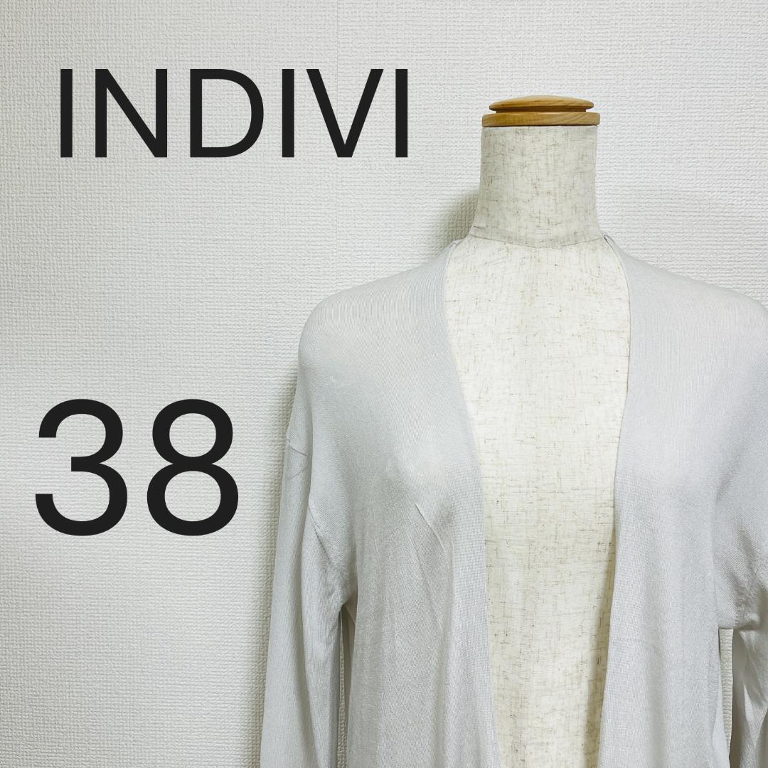 Yahoo!オークション - インディヴィ INDIVI ロングカーディガン レディ...