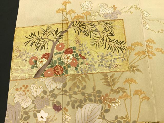 平和屋着物□豪華色留袖 駒刺繍 屏風草花文 暈し染め 金彩 平和屋着物□豪華色留袖 駒刺繍 屏風草花文 暈し染め 金彩