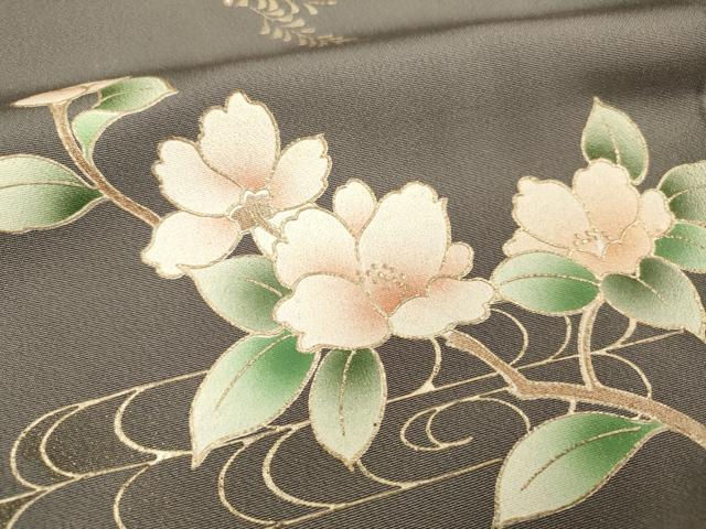 Yahoo!オークション - 平和屋着物 訪問着 枝花文 金彩 正絹 逸品 DAAO5...