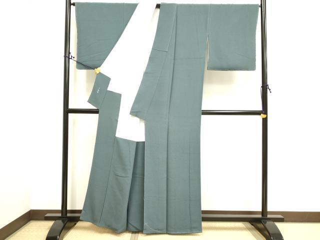 Yahoo!オークション - 平和屋着物 上質な色無地 藍鼠色 正絹 逸品 DAAM...