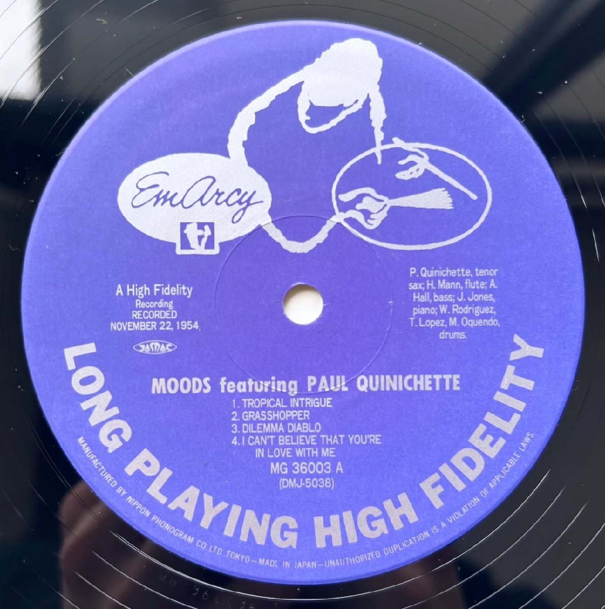 Yahoo!オークション - LP/ PAUL QUINICHETTE / MOODS / ポール・クイニ...