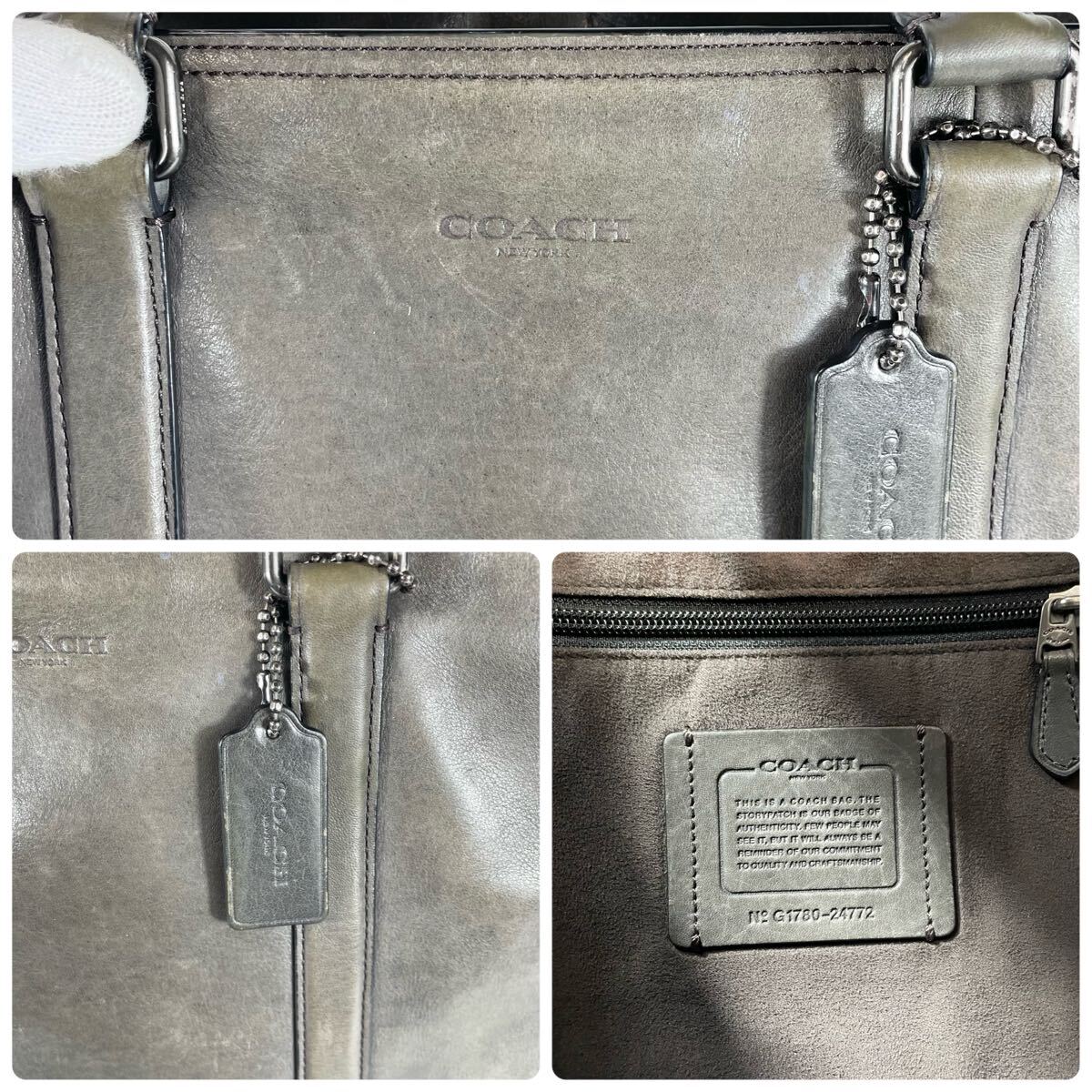 Yahoo!オークション - 美品 A4 COACH コーチ トートバッグ メトロポリ...