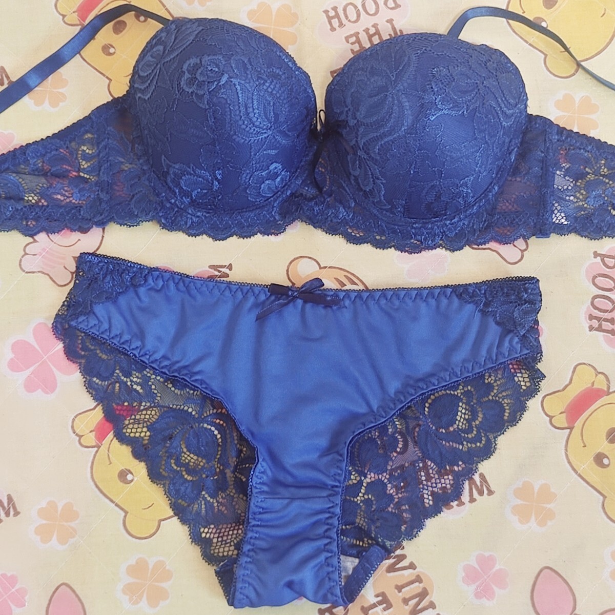 Yahoo!オークション - Eco E75 ブルー 上下セット ブラパン ショーツ ...