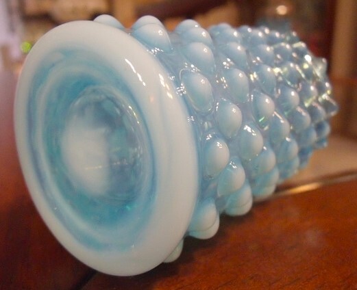Yahoo!オークション - FENTON フェントン ブルーオパールセントガラス ...