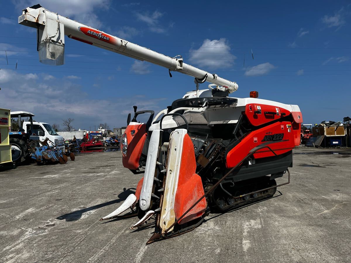 Yahoo!オークション - 【動画有り】クボタ コンバインARN222 グレンタ...